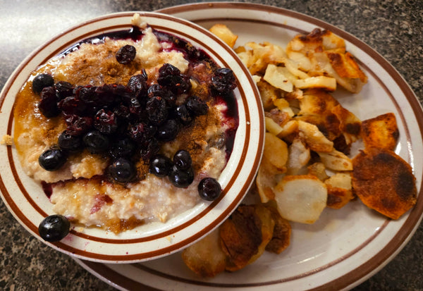 Loaded Oatmeal and Fried Potatoes - Holy Myrrh, Inc